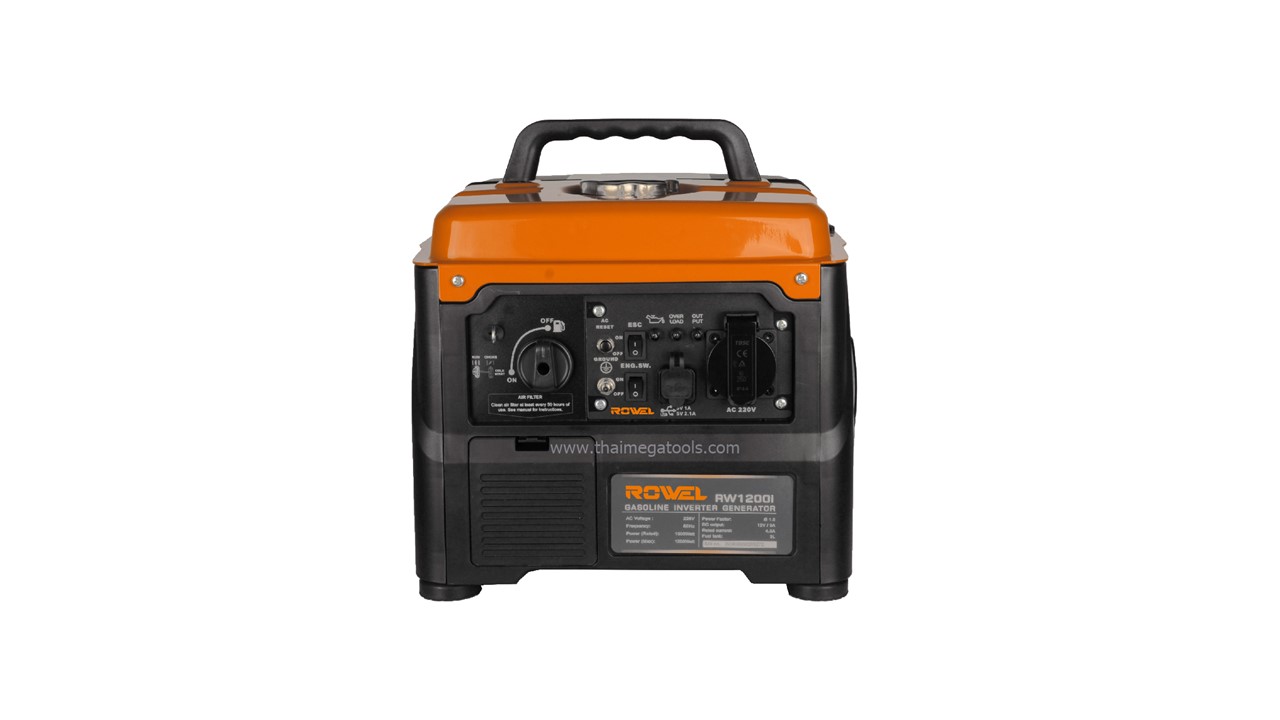 ROWEL RW1200i เครื่องปั่นไฟระบบอินเวอร์เตอร์ 1.2KW ของแท้ ราคาถูก