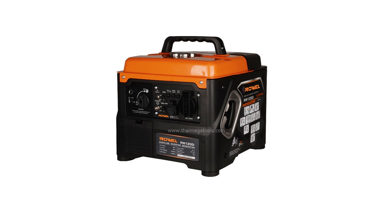 ROWEL RW1200i เครื่องปั่นไฟระบบอินเวอร์เตอร์ 1.2KW ของแท้ ราคาถูก